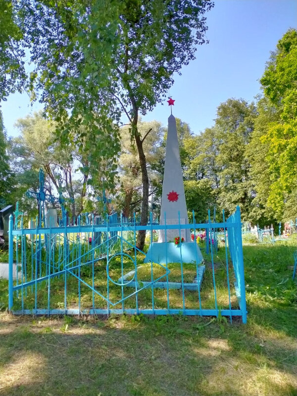 Anıt, heykel Братская могила воинов, погибших в сентябре 1943 г., Brianskaya oblastı, foto