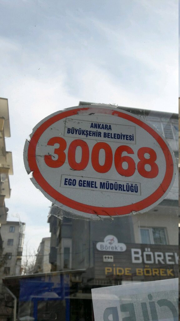 Toplu taşıma durağı 30068 No lu Otobüs Durağı, Ankara, foto