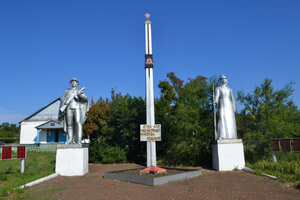 Памятное место, посвященное Великой Отечественной войне 1941-1945 гг. (Orenburg Region, Totskiy rayon, selo Bogdanovka), anıt, heykel  Orenburgskaya oblastından