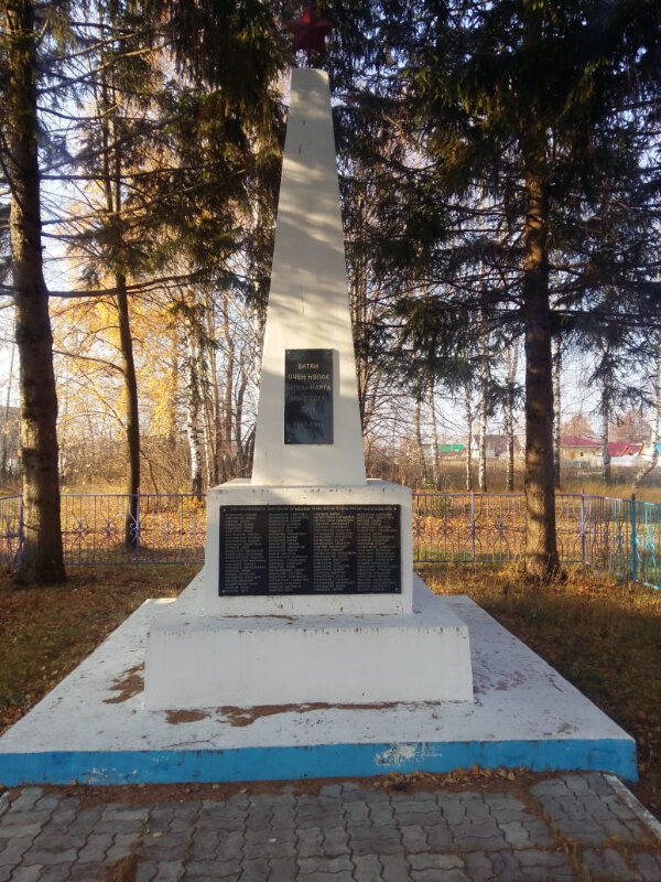 Anıt, heykel Обелиск павшим односельчанам, Tataristan, foto