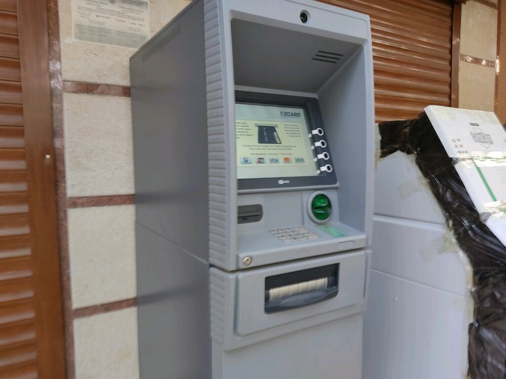 ATM'ler Agrobank, bankomat, Taşkent, foto