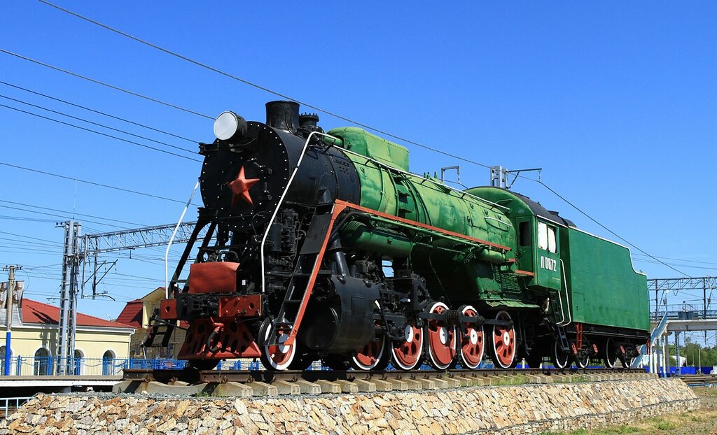 Teknoloji anıtı Паровоз Л-0872, Petuşki, foto