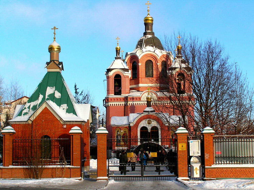 Şapel, haç anıtı Chapel of Saint George the Victorious, Moskova, foto
