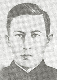 Anıt levhası, anıt taş Герою Советского Союза Бухтуеву Михаилу Артемьевичу, Tuva, foto