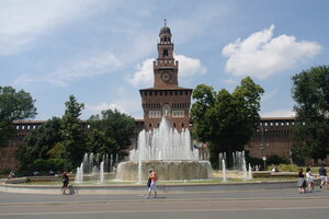 Fountain (Lombardy, Milano, Parco Sempione), çeşme  Milano'dan