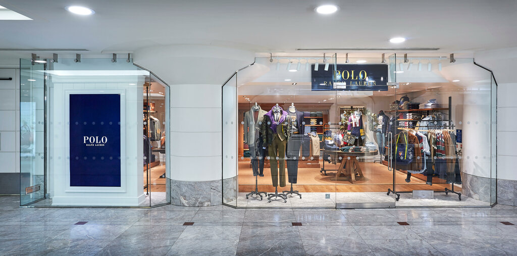 Giyim mağazası Polo Ralph Lauren Canary Wharf, Londra, foto