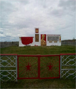 Мемориал воинам, погибшим в годы Великой Отечественной войны 1941-1945 гг. (Altai Territory, Kytmanovskiy rayon, selo Petrushikha), anıt, heykel  Altayski krayından