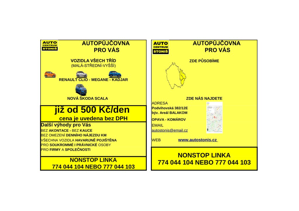 Express yağ değişim noktası Autocentrum Stoniš Opava, Moravya‑Silezya Bölgesi, foto