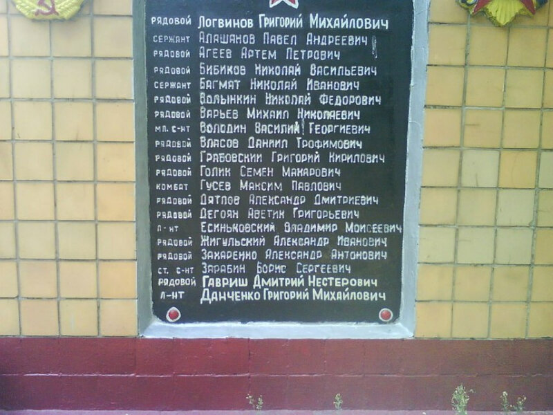 Anıt, heykel Погибшим воинам, Donetsk Bölgesi, foto