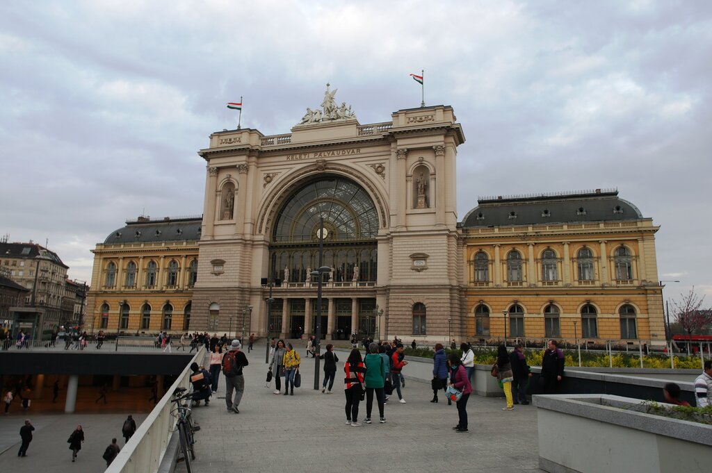 Tren garları Keleti Pályaudvar, Budapeşte, foto
