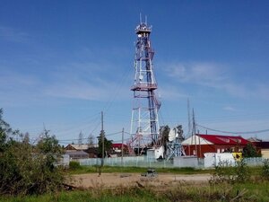 Буровая вышка (Republic of Sakha (Yakutia), Vilyuyskiy ulus (rayon), posyolok gorodskogo tipa Kysyl-Syr), mühendislik altyapısı  Saha Cumhuriyeti'nden (Yakutistan'dan)