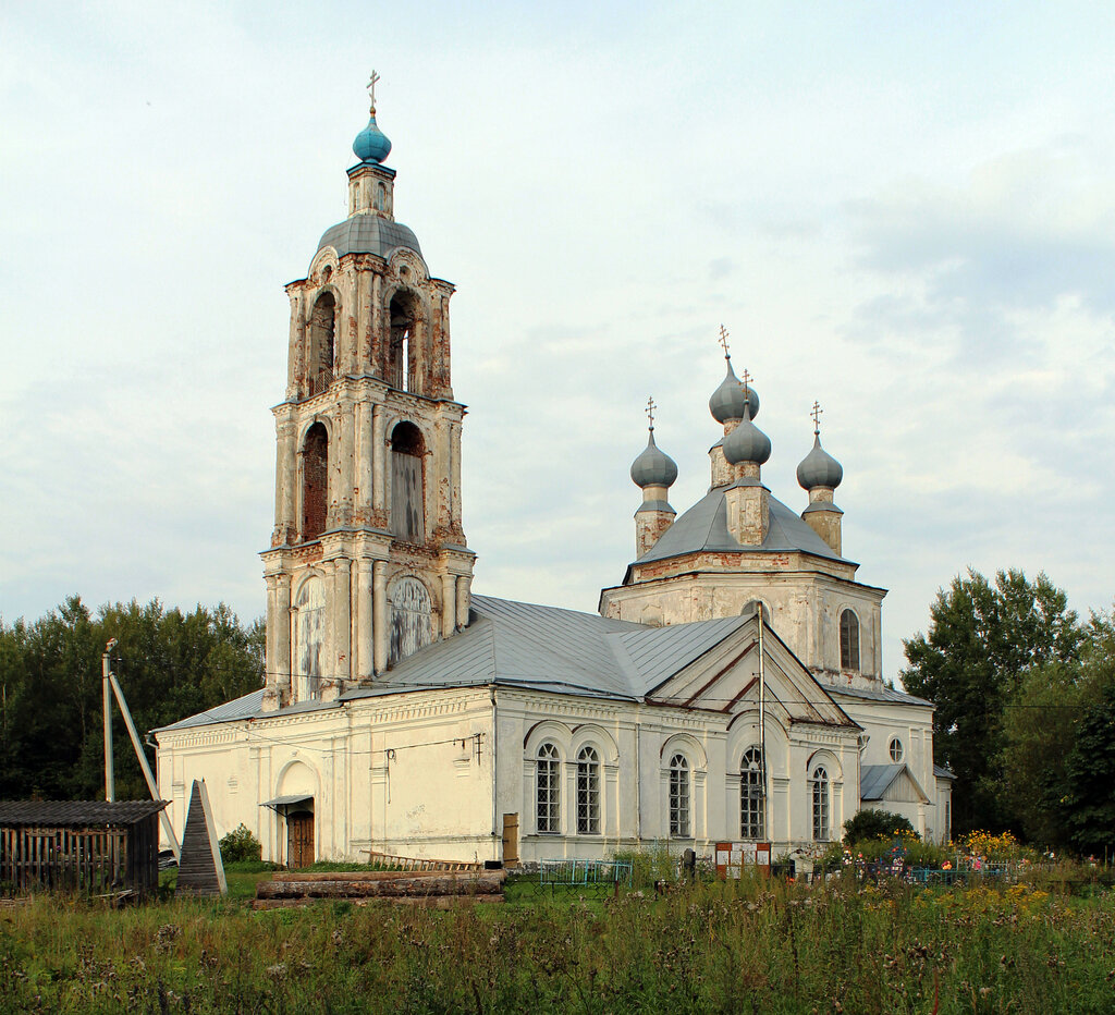 Ortodoks kiliseleri Tserkov Borisa i Gleba V Starovo, Yaroslavskaya oblastı, foto