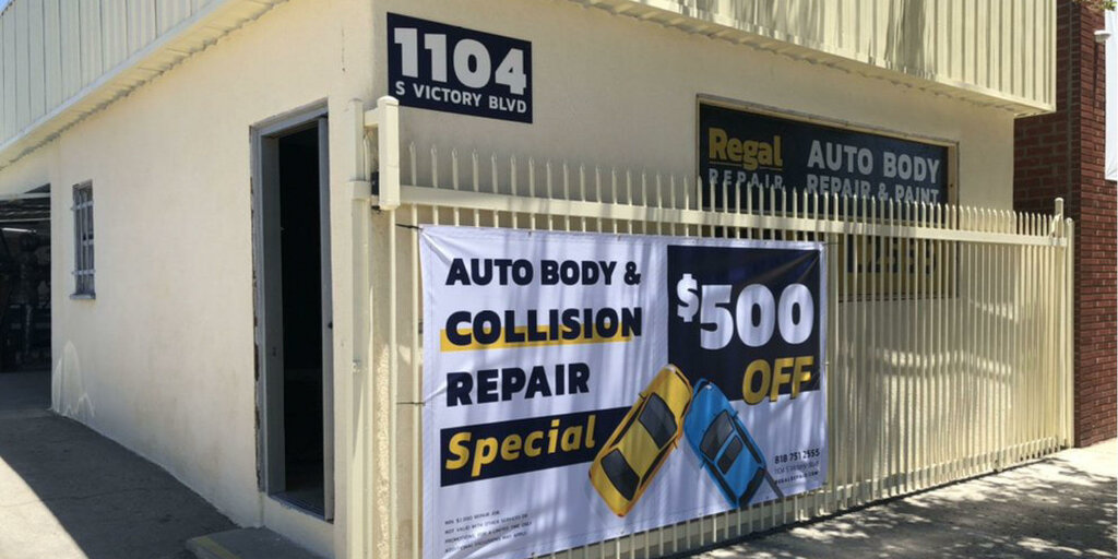 Oto kaporta Regal Repair, Burbank, foto