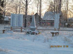 Воинам-землякам, погибшим в годы Великой Отечественной войны (Archangel Region, Plesetskiy munitsipalny okrug, posyolok Letneozerskiy), anıt, heykel  Arhangelskaya oblastından