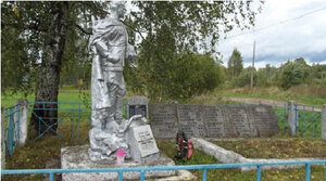 Воинское захоронение (Tver Region, Zapadnodvinskiy munitsipalny okrug, derevnya Kozino), anıt, heykel  Tverskaya oblastından