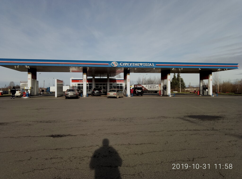 Benzin istasyonu Surgutneftegaz Pskovnefteprodukt, Opochka, foto