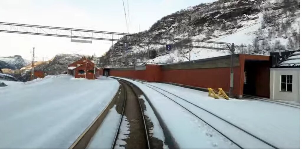Tren istasyonu Myrdal, Sogn og Fjordane, foto