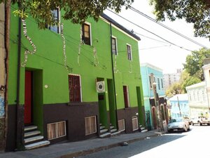 Casa Verde Limon - Hostel (Valparaíso Region, Comuna de Valparaíso, Valparaíso), otel  Valparaiso'dan