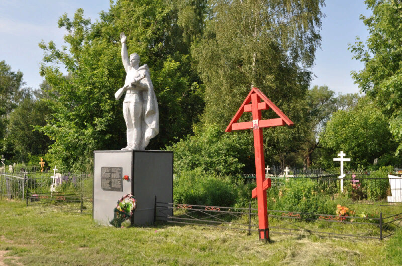 Anıt, heykel Братская могила советских воинов, Bolhov, foto
