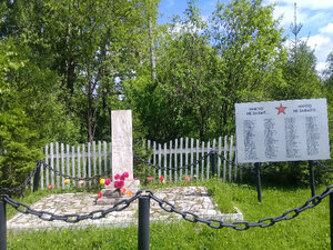 Стела погибшим в Великой Отечественной войны (Krasnoyarsk Territory, Kozulskiy munitsipalny okrug, selo Zhukovka, Kooperativnaya ulitsa), anıt, heykel  Krasnoyarski krayından