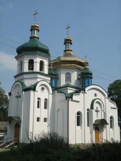 Ortodoks kiliseleri Saint Vladimir i of Kyiv Orthodox church in Nadvirna, Nadvornaya, foto