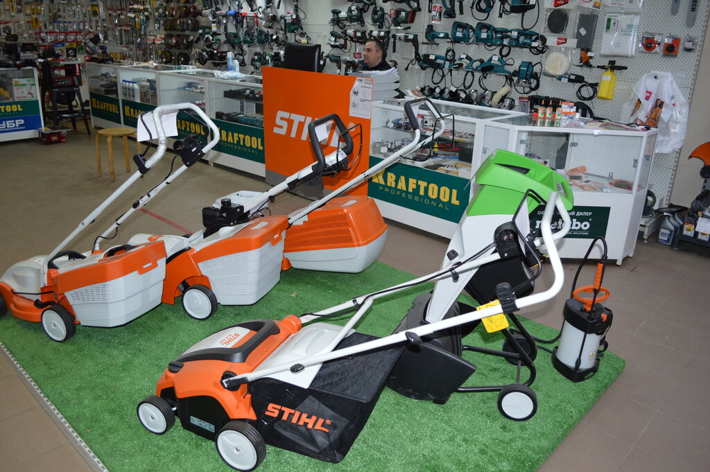 Elektrik ve benzinle çalışan aletler Stihl - фирменный магазин Энтузиаст, Voskresensk, foto