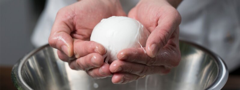 Restoran Mozzarella di Bufala Bistrot A Muzzarell Ro Barone, Campania, foto
