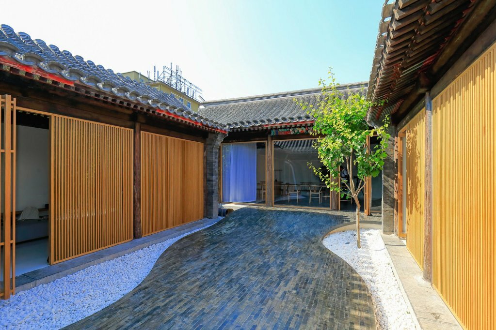 Otel Twisting Courtyard Hutel Qianmen, Beijing, foto
