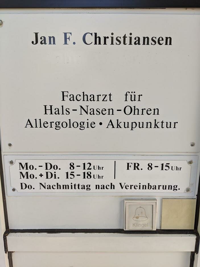 Tıp merkezleri ve klinikler Jan F. Christiansen HNO-Praxis, Delmenhorst, foto