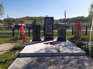 Погибшим в Великой Отечественной войне (Kemerovo — Kuzbass Region, Novokuznetskiy Municipal District, posyolok Nikolayevka), anıt, heykel