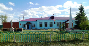 Мемориальный комплекс памяти участникам Великой Отечественной войны (Chelyabinsk Region, Troitskiy District, selo Bobrovka), anıt, heykel  Çeliabinskaya oblastından
