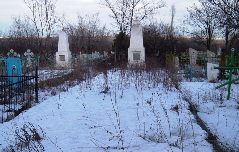 Anıt, heykel Братская могила воинов, Donetsk Bölgesi, foto