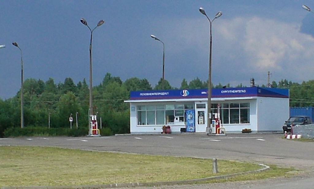 Benzin istasyonu Pskovnefteprodukt, Pskovskaya oblastı, foto