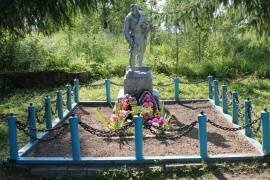 Братская могила (Pskov Region, Dedovichsky District, Pozherevitskaya volost, derevnya Sorokino), anıt, heykel  Pskovskaya oblastından