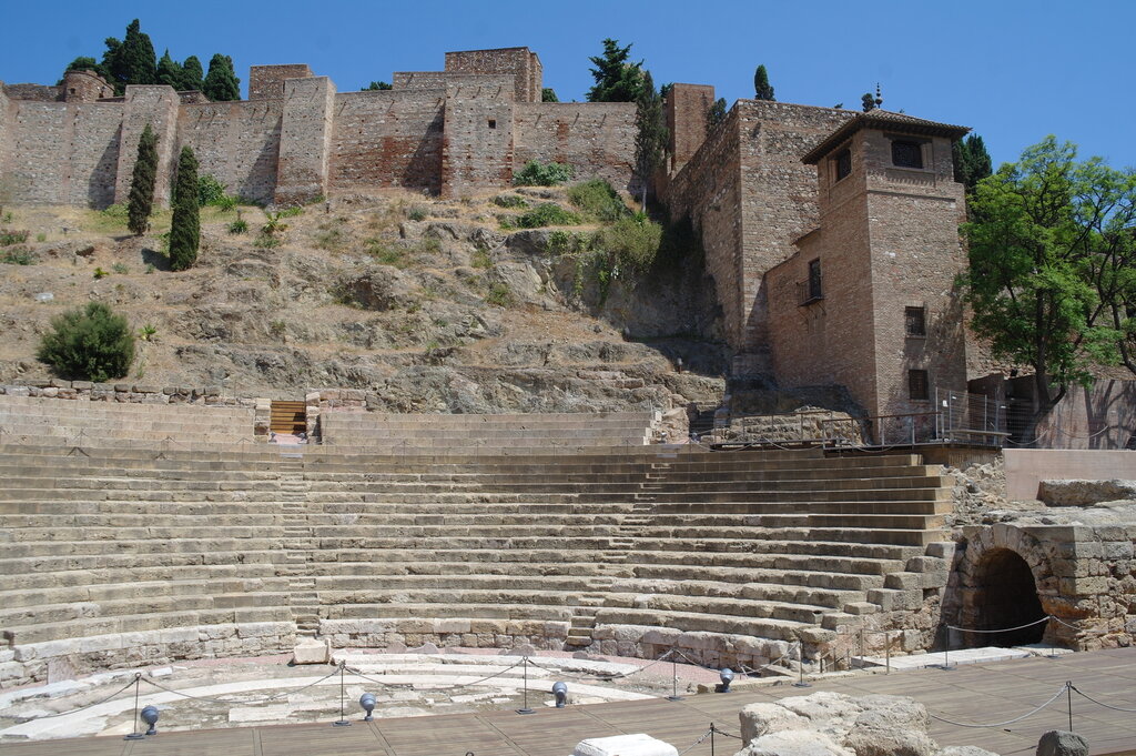 Turistik yerler Alcazaba de Málaga, Malaga, foto