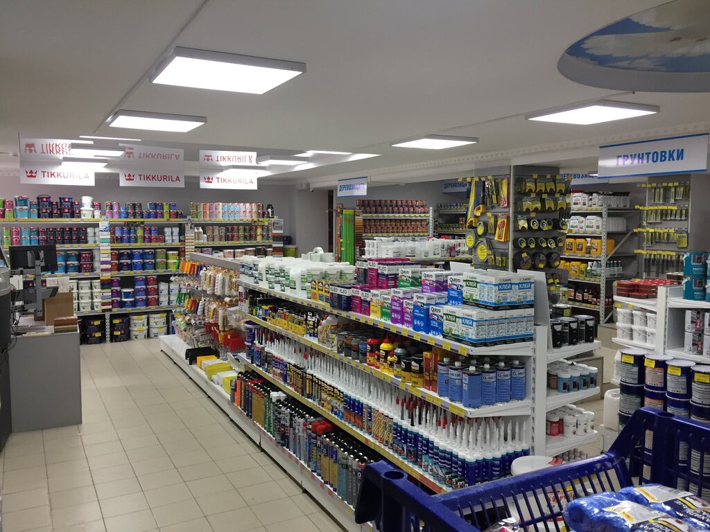 Boya ve cila malzemeleri üretim ve satış yerleri Surgutlak, Nefteyugansk, foto