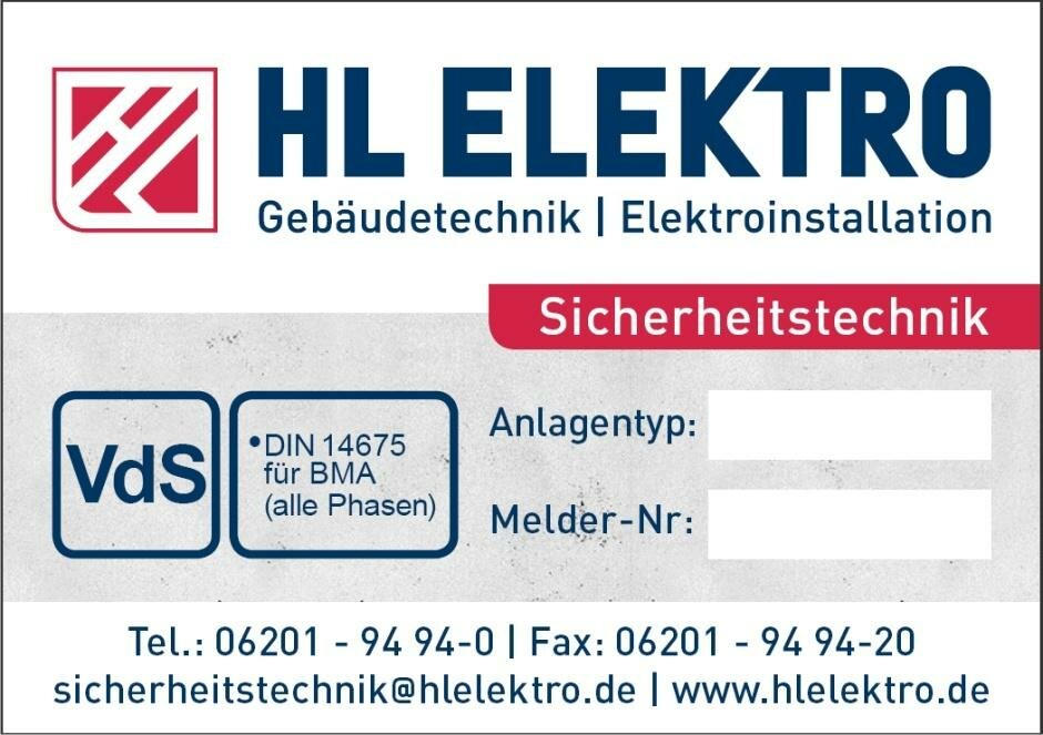 Yangın ekipmanları Hl Elektro GmbH, Weinheim, foto