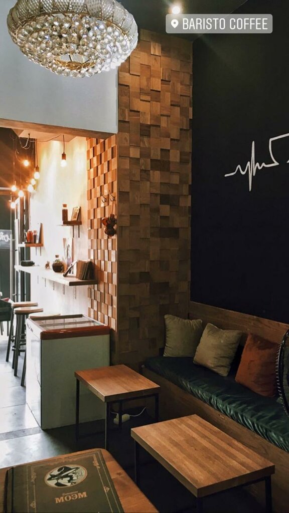 Kahve dükkanları Baristo coffee, Moskova, foto