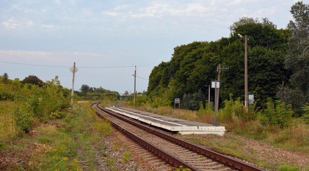 Tren istasyonu станция Артаково, Kurskaya oblastı, foto