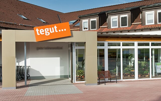 Süpermarket Tegut... gute Lebensmittel, Bavyera, foto