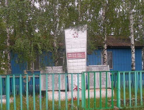 Anıt, heykel Обелиск воинам-односельчанам, участникам Великой Отечественной войны, Orenburgskaya oblastı, foto