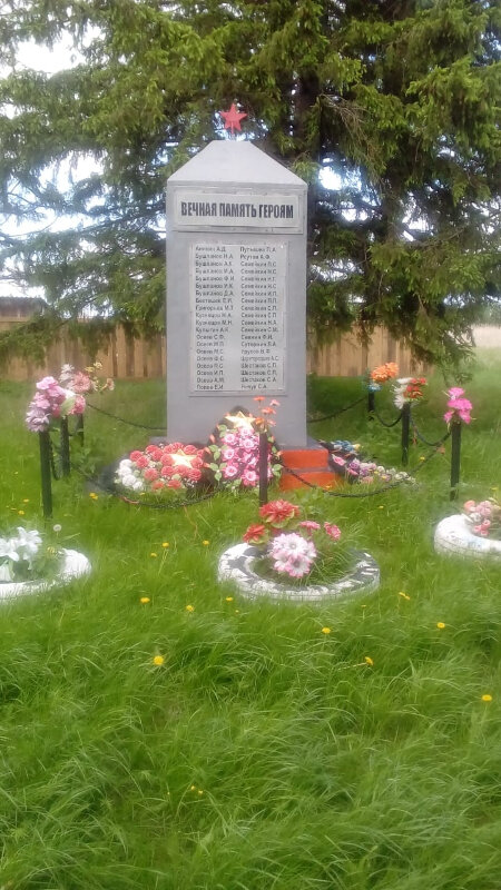 Anıt, heykel Обелиск воинам-землякам, погибшим в годы Великой Отечественной войны, Sverdlovskaya oblastı, foto