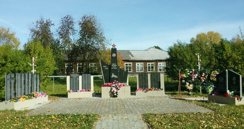 Anıt, heykel Воинам -землякам, Arhangelskaya oblastı, foto