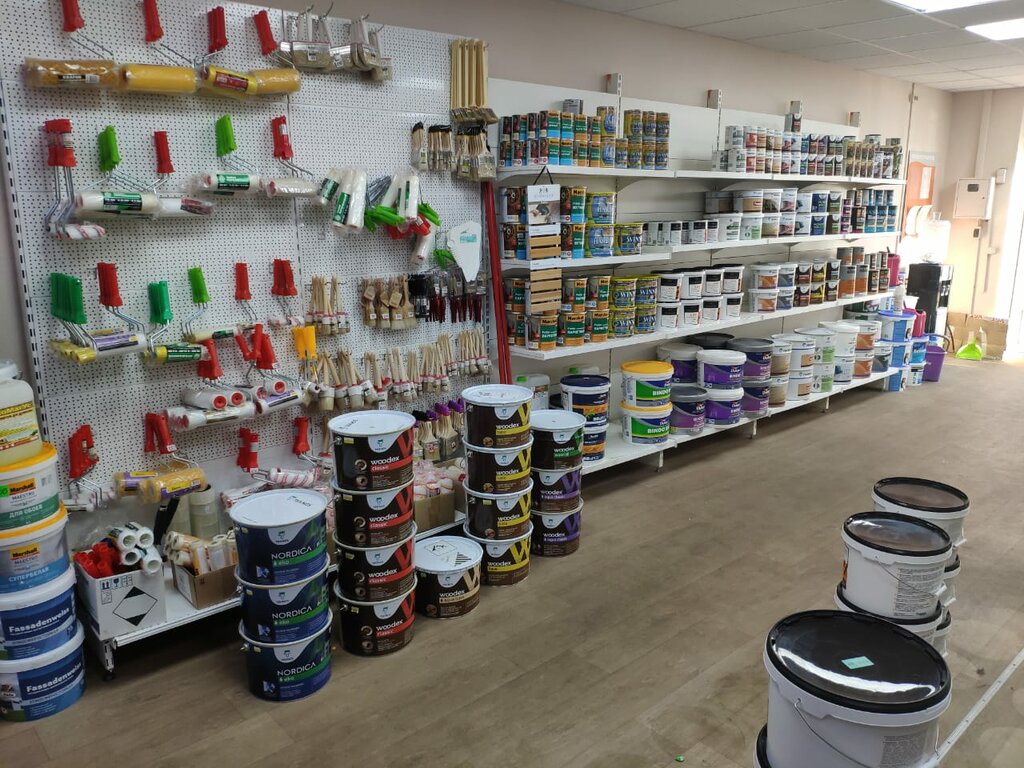 Boya ve cila malzemeleri üretim ve satış yerleri 1001 Краска, Mytişçi, foto