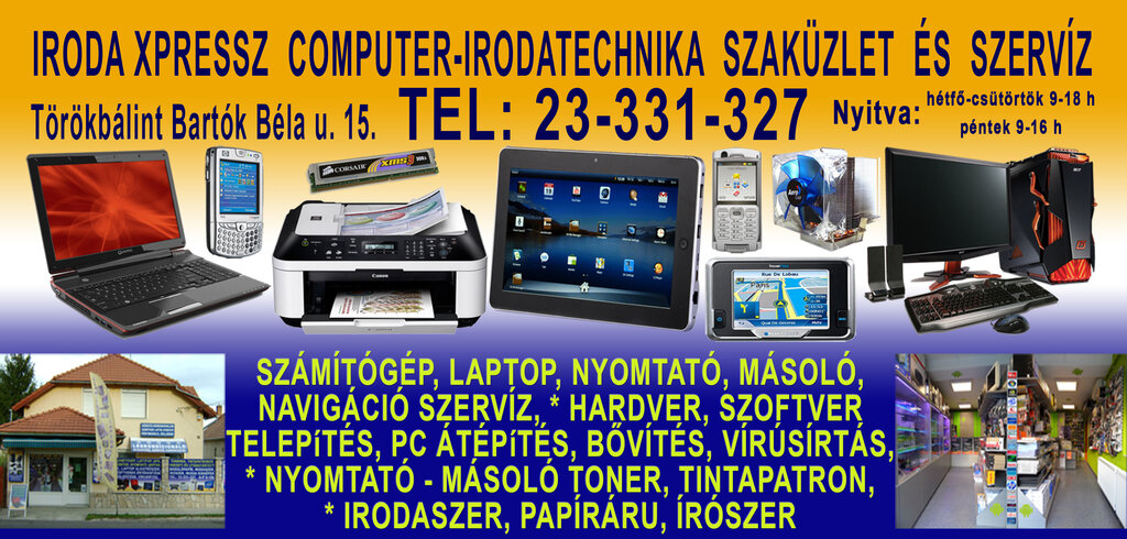 Cep telefonu ve aksesuarları satış mağazaları Iroda Xpressz Számítástechnikai Szaküzlet és Szerviz, Pest, foto