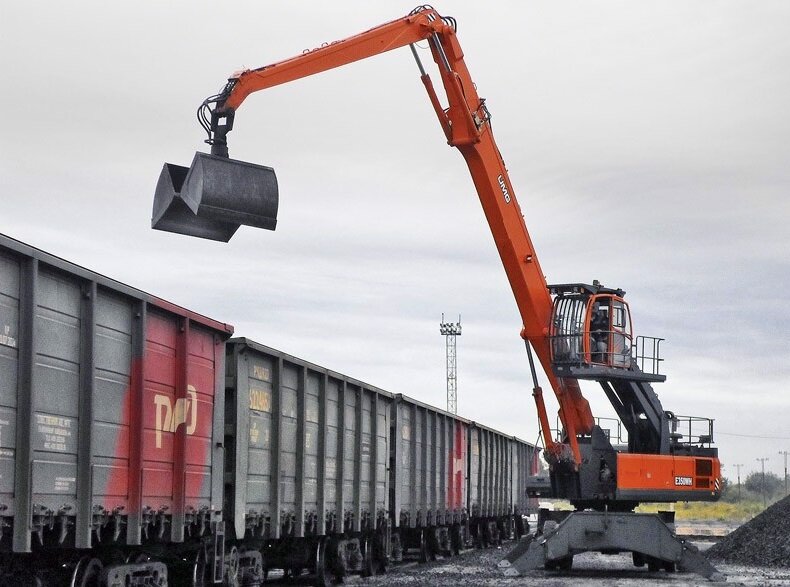 Demiryolu kargo Sovetskaya Gavan, Railways cargo area, Habarovski krayı, foto