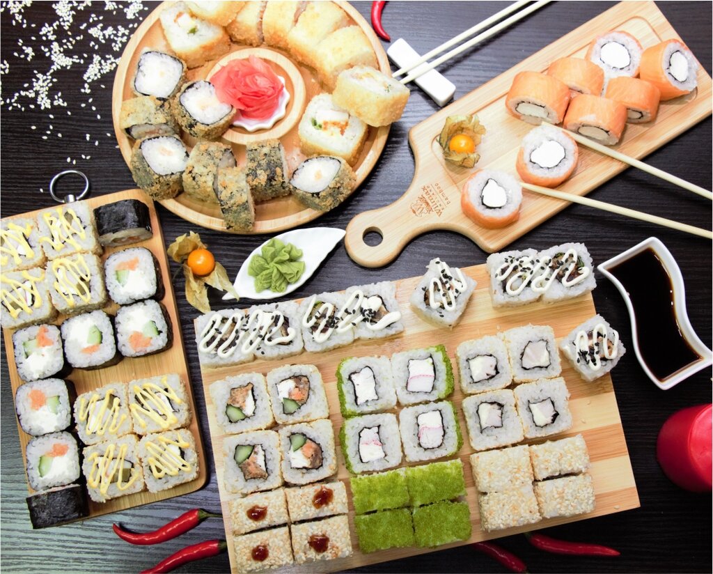 Suşi restoranı Суши Точка, Çeliabinsk, foto