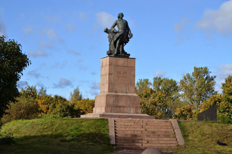 Anıt, heykel Пётр I, Vyborg, foto