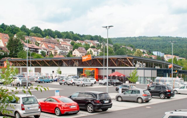 Süpermarket Tegut... gute Lebensmittel, Bavyera, foto