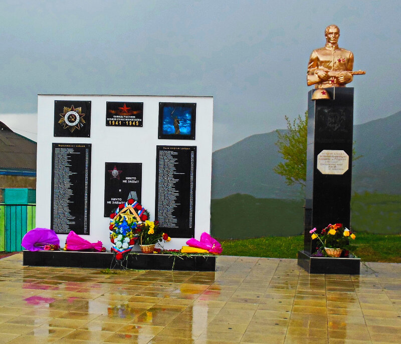 Anıt, heykel Воинам-канинцам, павшим в годы Великой Отечественной войны, Dağıstan, foto